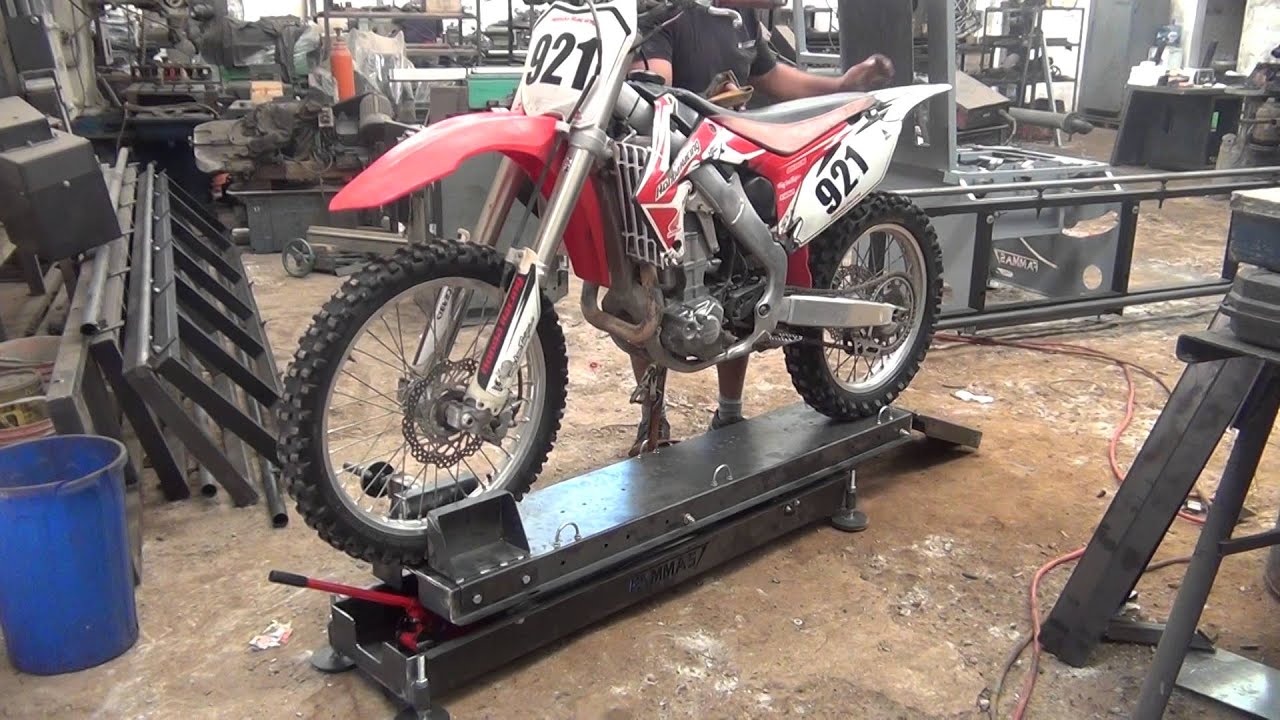 ELEVADOR DE MOTOS MOTORCYCLE LIFTER - YouTube