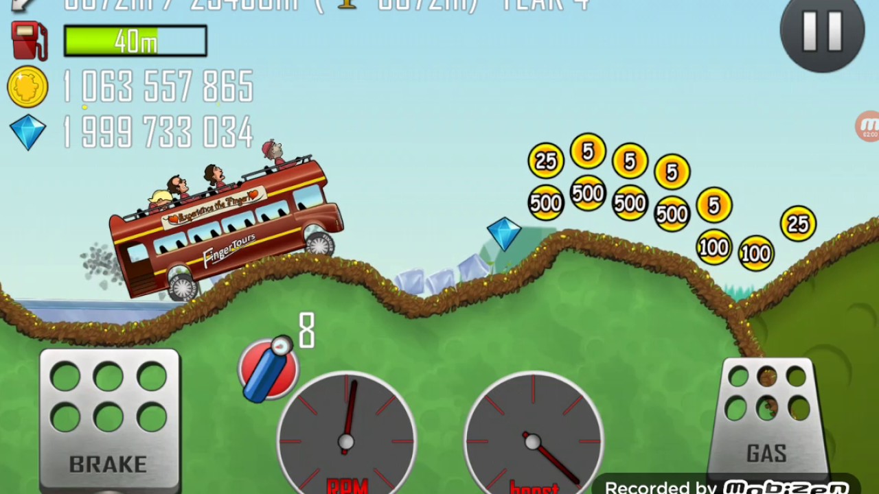 Hill Climb Racing - TOURIST BUS 6624m | SEASONS - YouTube