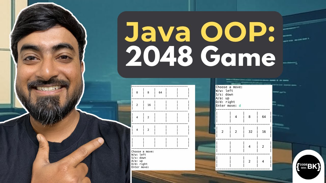 The Game Of 2048 In Java Using Oop Text Based Command Lines Games In 6254