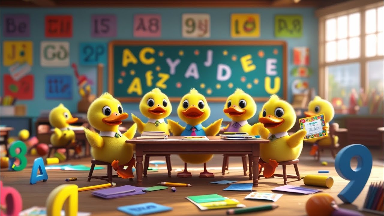 Duck🦆🦢y Goes to School""Waddle to School!""Ducky’s First Day""School is ...