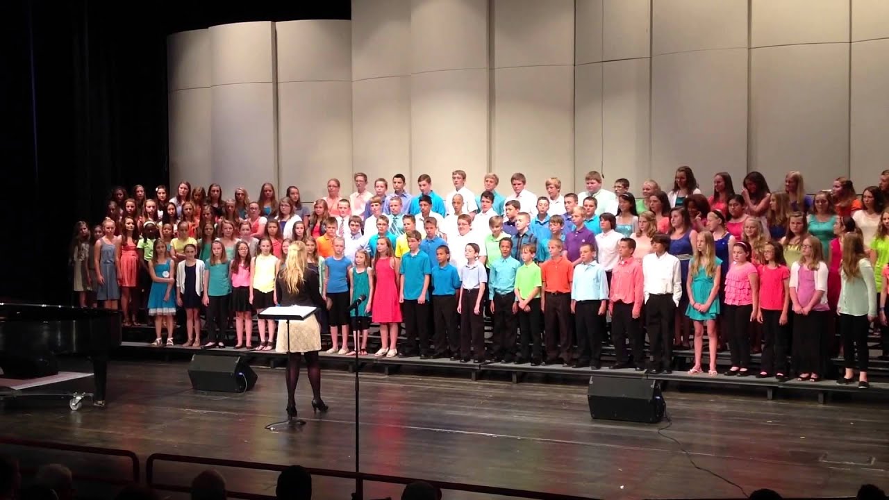 Logan Melvin and 6th grade choir - YouTube