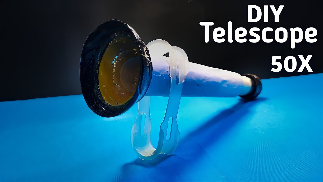 DIY How to make Telescope with 50X scope || Telescope made from waste ...