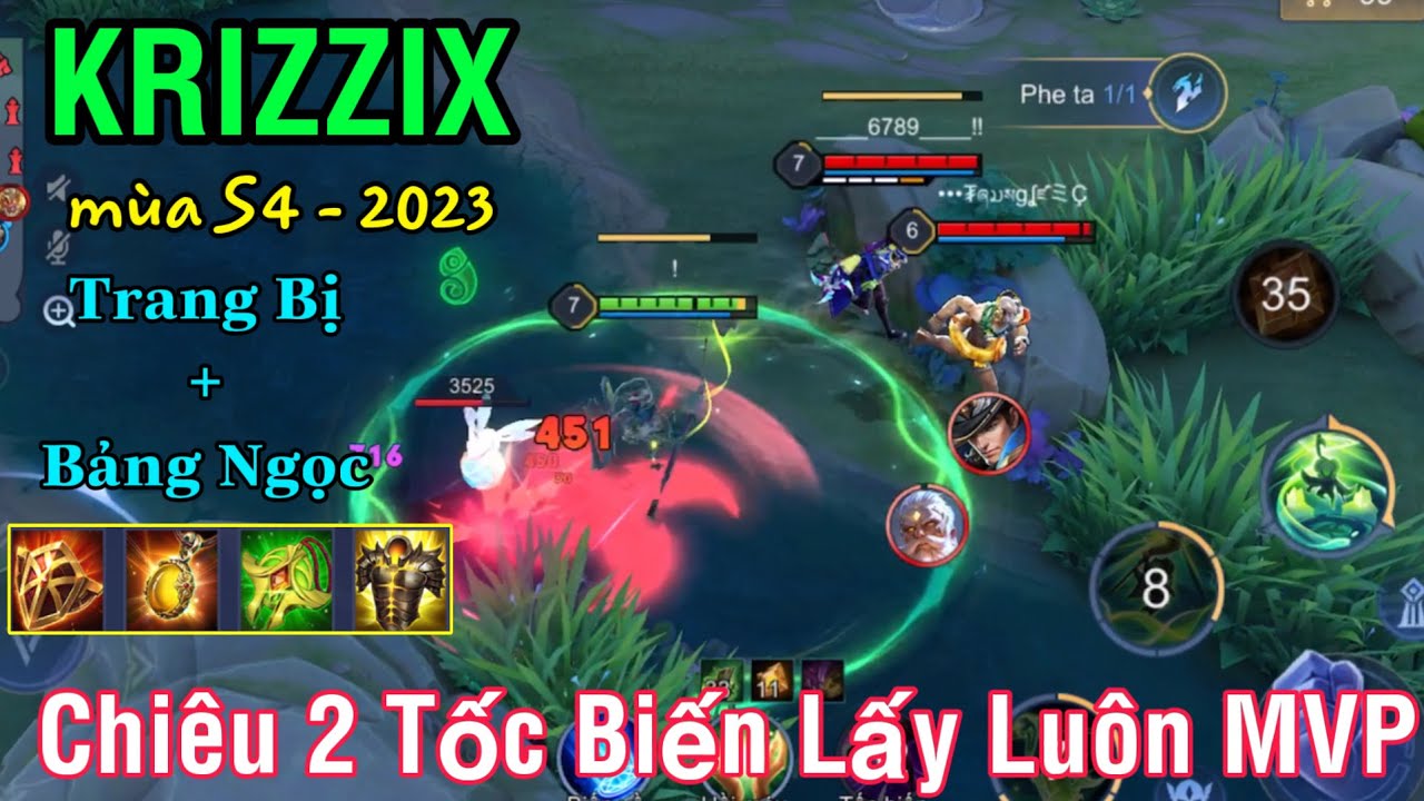 KRIZZIX mùa S4 - 2023 || Trang Bị và Bảng Ngọc Siêu Trâu Bò Lấy Luôn ...