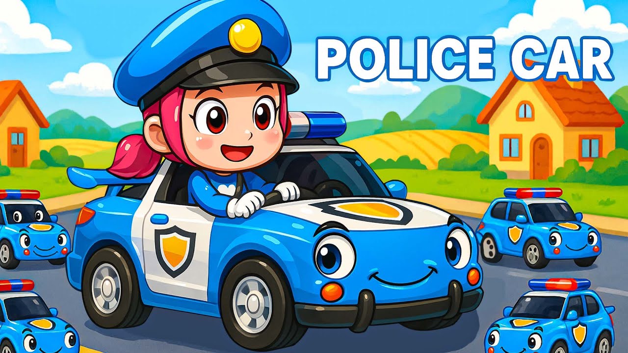 "Police Car, Police Car!"🚓 | SADADA Songs & Stories for Children | Car ...