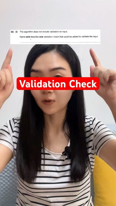 Validation check for O Level Computing exams #computing #olevel #olevels #olevelcomputing - YouTube