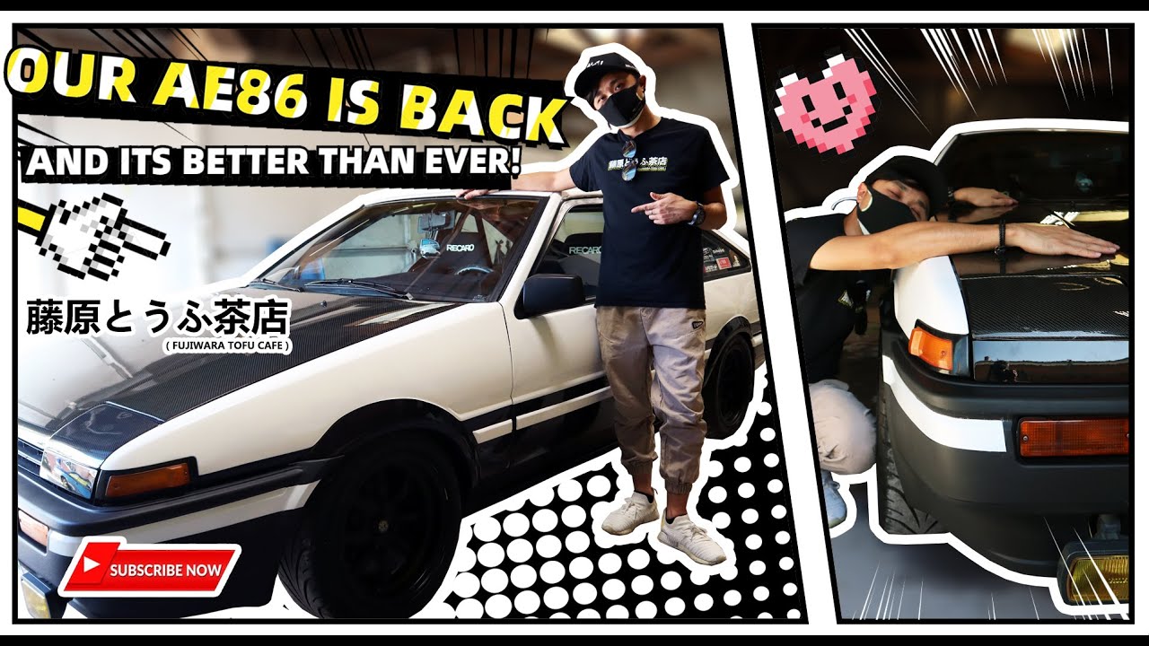 Our Fujiwara Tofu Cafe AE86 Is Back From The Paint Shop! AND IT'S ...