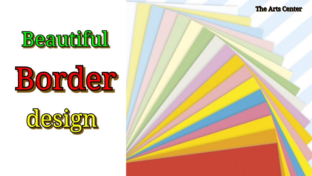 Rainy day Border design | border design for project | Easy kids border ...