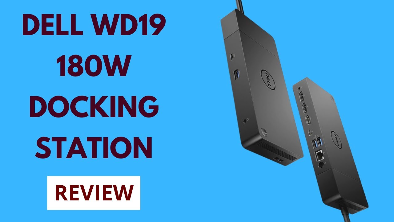 Dell WD19 180W Docking Station (130W Power Delivery) USB-C, HDMI, Dual ...