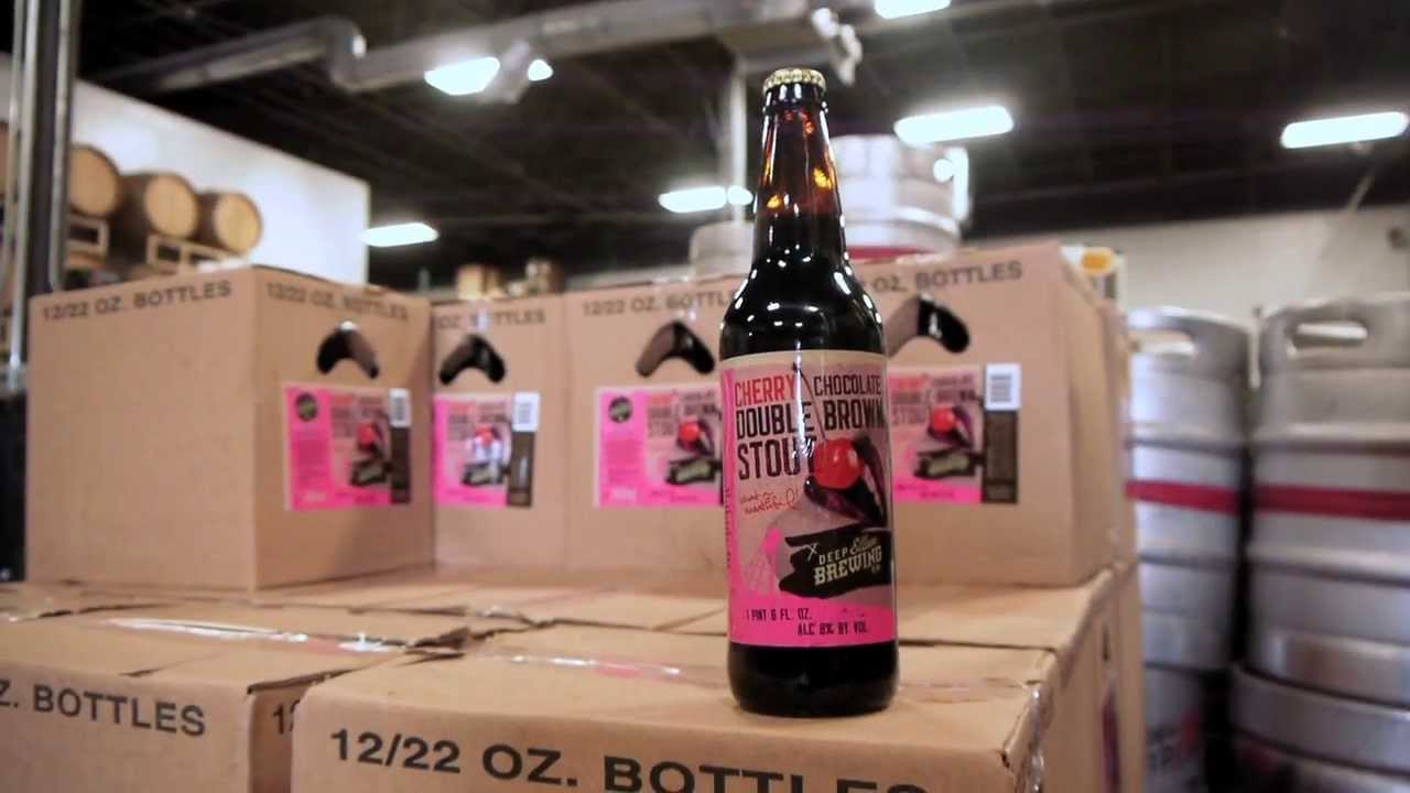 Cherry Chocolate Double Brown Stout 22oz Bottles - YouTube