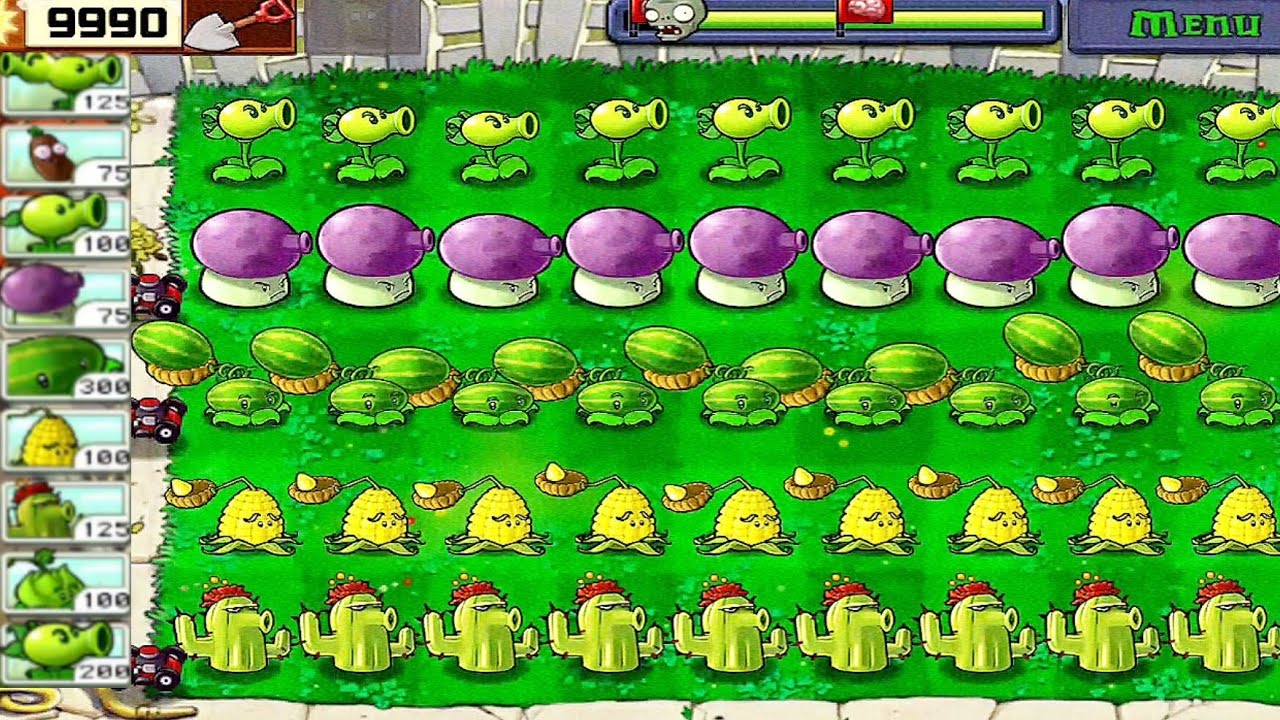 Plants vs Zombies | One Line Plants vs All Zombies | Adventure Day ...