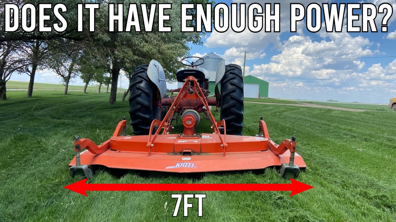 Can This 70 Year Old Tractor Power This 7ft Finishing Mower? - YouTube