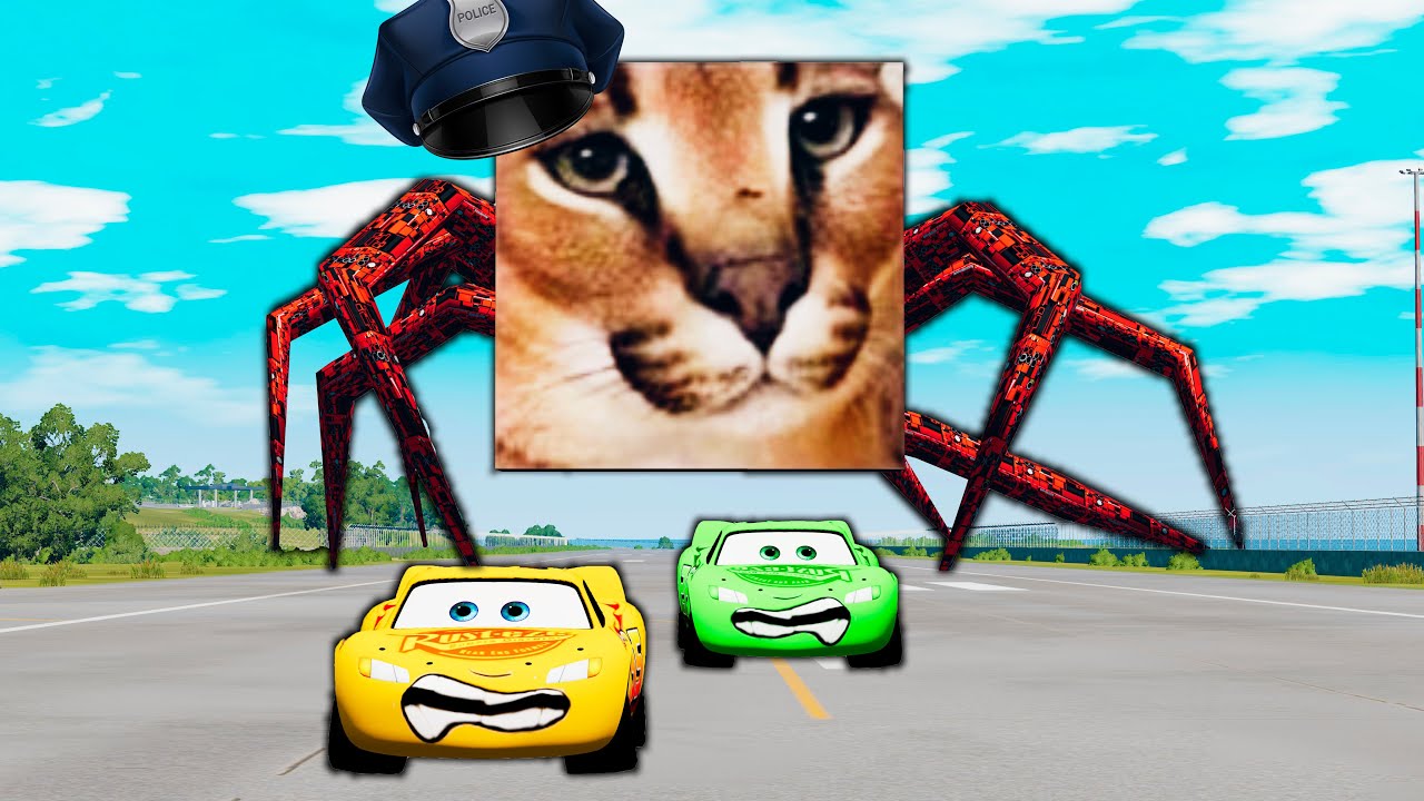 Lightning McQueen Outwits the Monstrous Floppa: A Compilation of Our ...