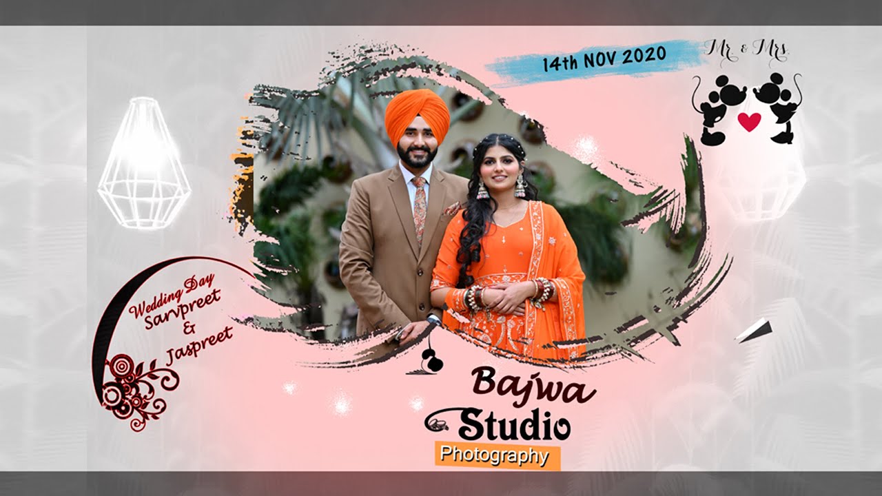 Sarvpreet & Jaspreet ||Cinematic Sahgun || Bajwa Studio Photography 🎥 ...
