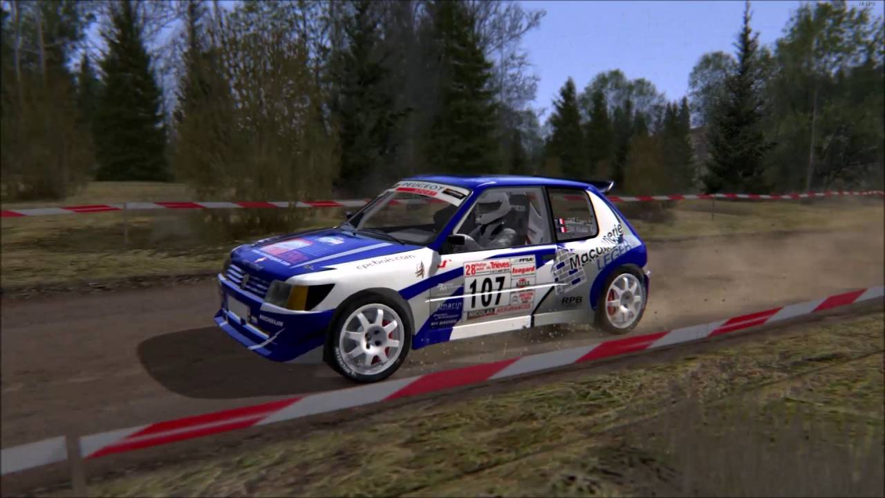 Assetto corsa pc forest rallye en Peugeot 205 maxi - YouTube