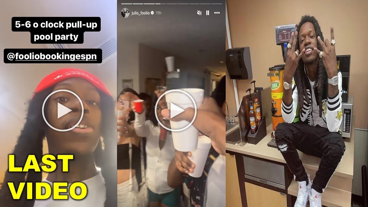 Julio Foolio Last Video Final tragic posts of rapper Julio Foolio shot ...
