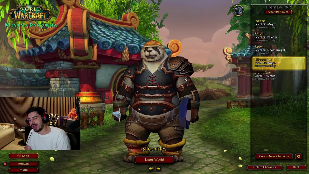 🐼 MOP CLASSIC PREPATCH DAY 13 🐼 Panda Rogue Leveling 🐼 1440p - YouTube