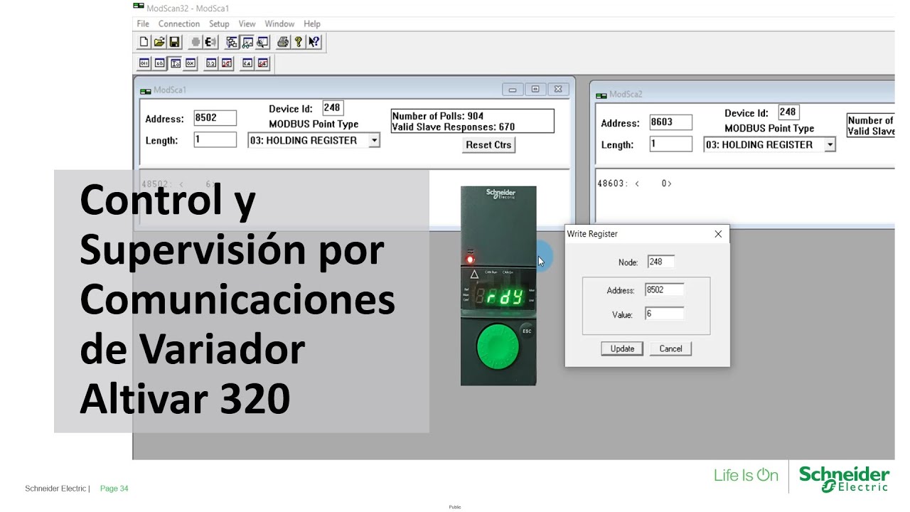 Control y Supervisión por Comunicaciones de Variadores Altivar 320 ...