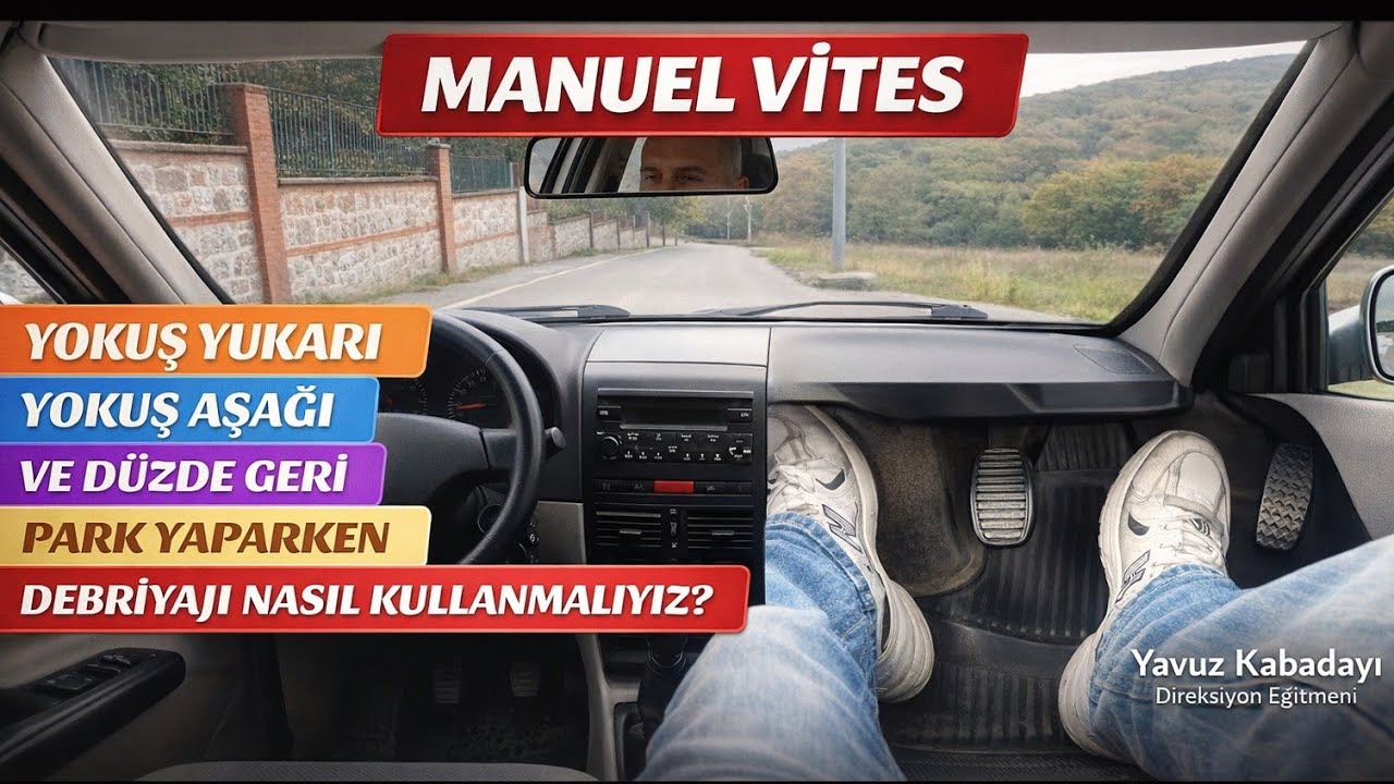 DEBRİYAJ NASIL KULLANILIR? YOKUŞ KALKIŞ NASIL YAPILIR? GERİ GERİ YOKUŞ ...