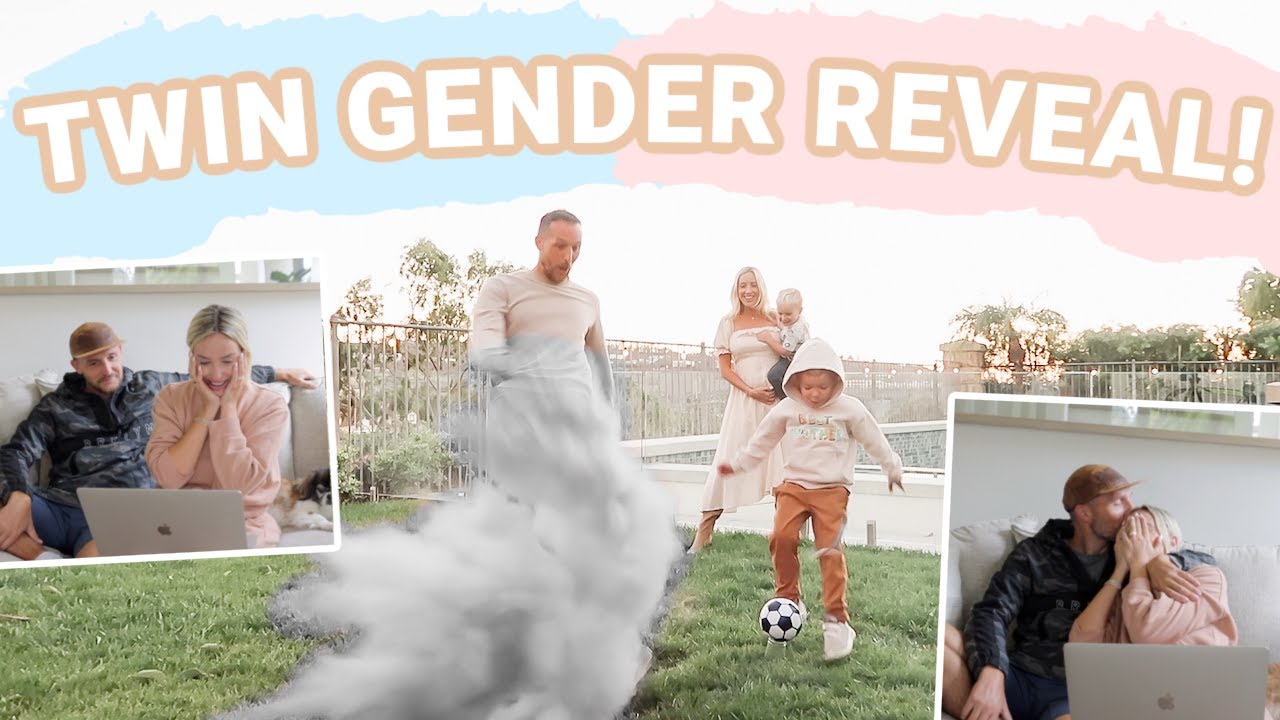 TWIN GENDER REVEAL + our reactions to finding out! Olivia Zapo - YouTube