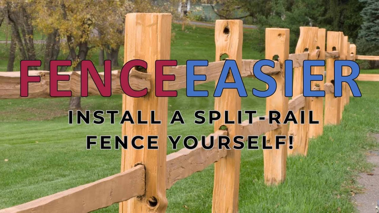 The Easiest Log Rail Fence Install You'll Ever See - YouTube