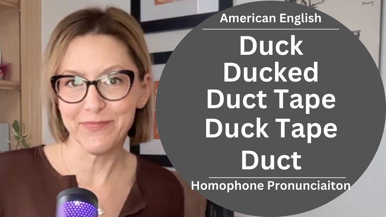 Learn to Pronounce DUCK, DUCT, DUCKED, DUCT TAPE, DUCK TAPE American ...