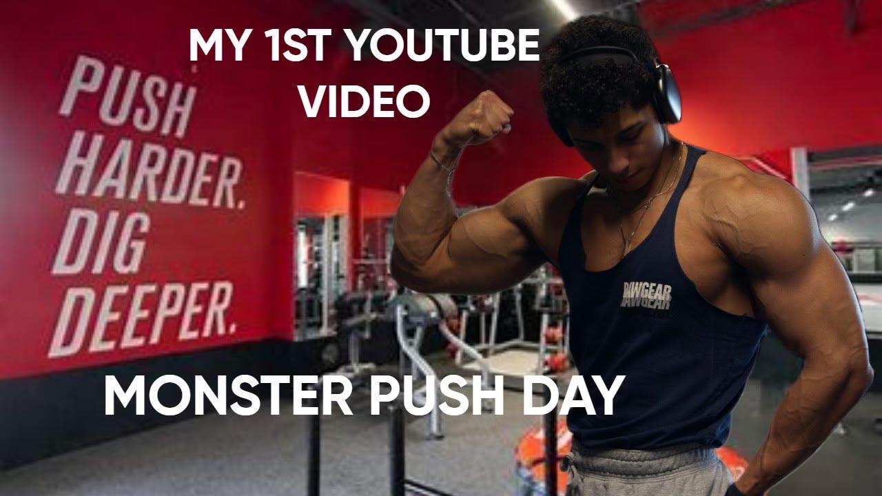 MY FIRST YOUTUBE VIDEO! Why I changed my training split | Monster Push ...