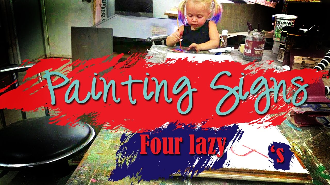 Custom Hand Painted Wood Signs (Vintage) - YouTube