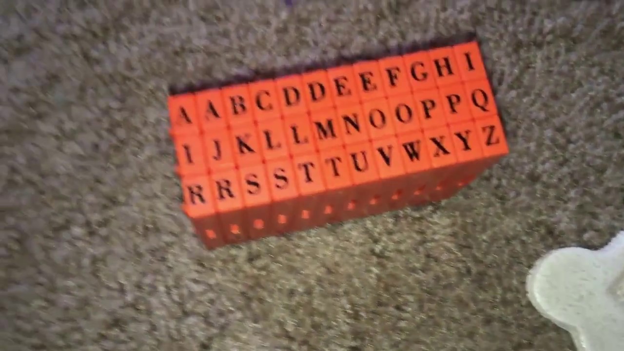 PEGZ CLICKABLE LETTERZ STAMP SET MASON ROW - YouTube
