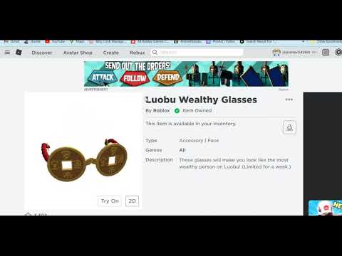NEW FREE ITEMS - Luobu Week 3 in Roblox - Wealthy Glasses, Lantern, Bun Hair, Bowl Hat