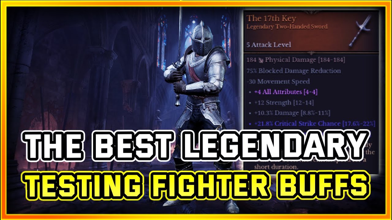 The Legendary Longsword is Amazing! Fighter Buff Testing in ...