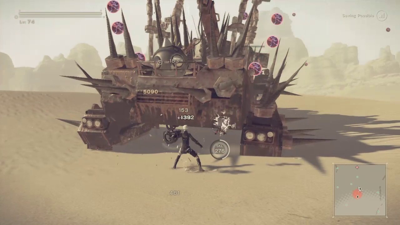 NieR:Automata - Goliath Tanks (Desert) - YouTube