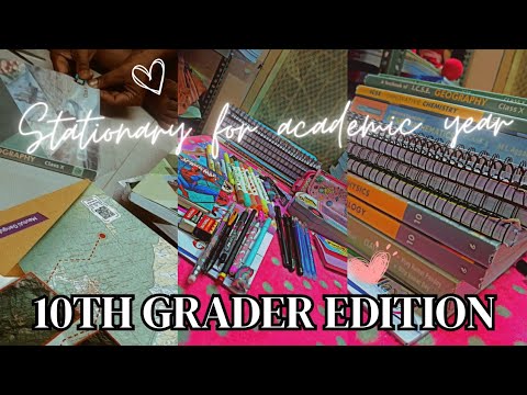 STATIONERY FOR GRADE 10 !! || Basic essentials 💞 || #grade10 #10th # ...