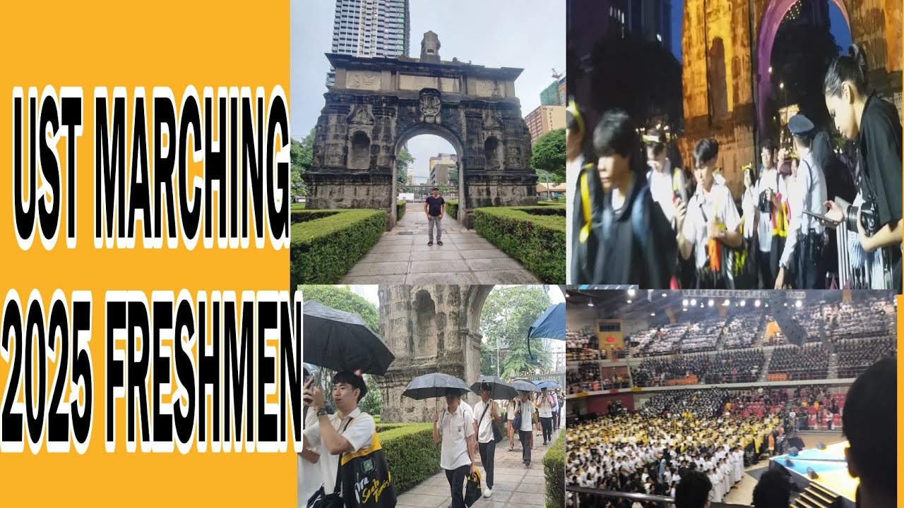 UST PSALM MARCHING ARCH OF CENTURY FRESHMEN WELCOME PARADE 2025 - YouTube
