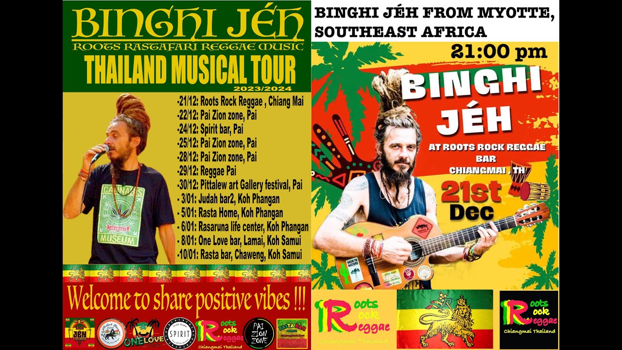 Binghi Jéh & Croissant band, live at Roots Rock Reggae, Chiang mai. 21 ...