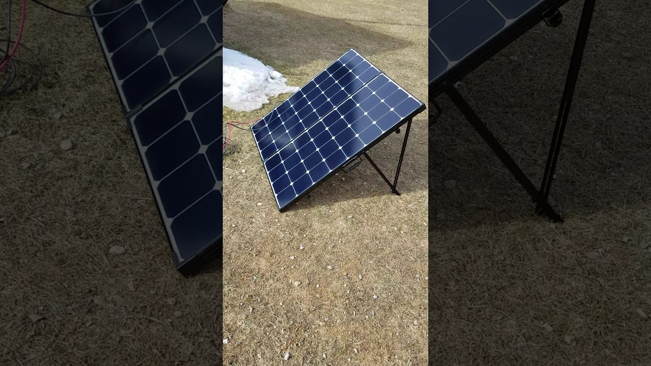 Solar charging any 12 volt battery anywhere - YouTube