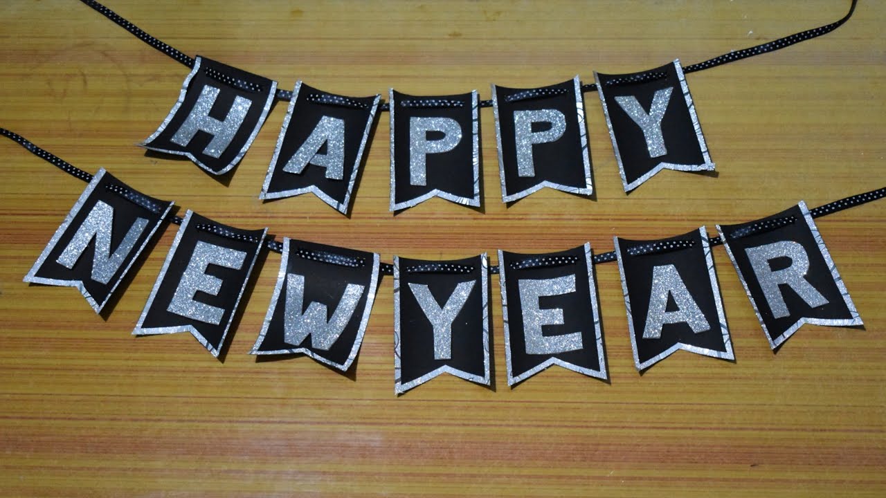 HAPPY NEW YEAR Wall Hanging | How to make Wall Hanging for New Year ...