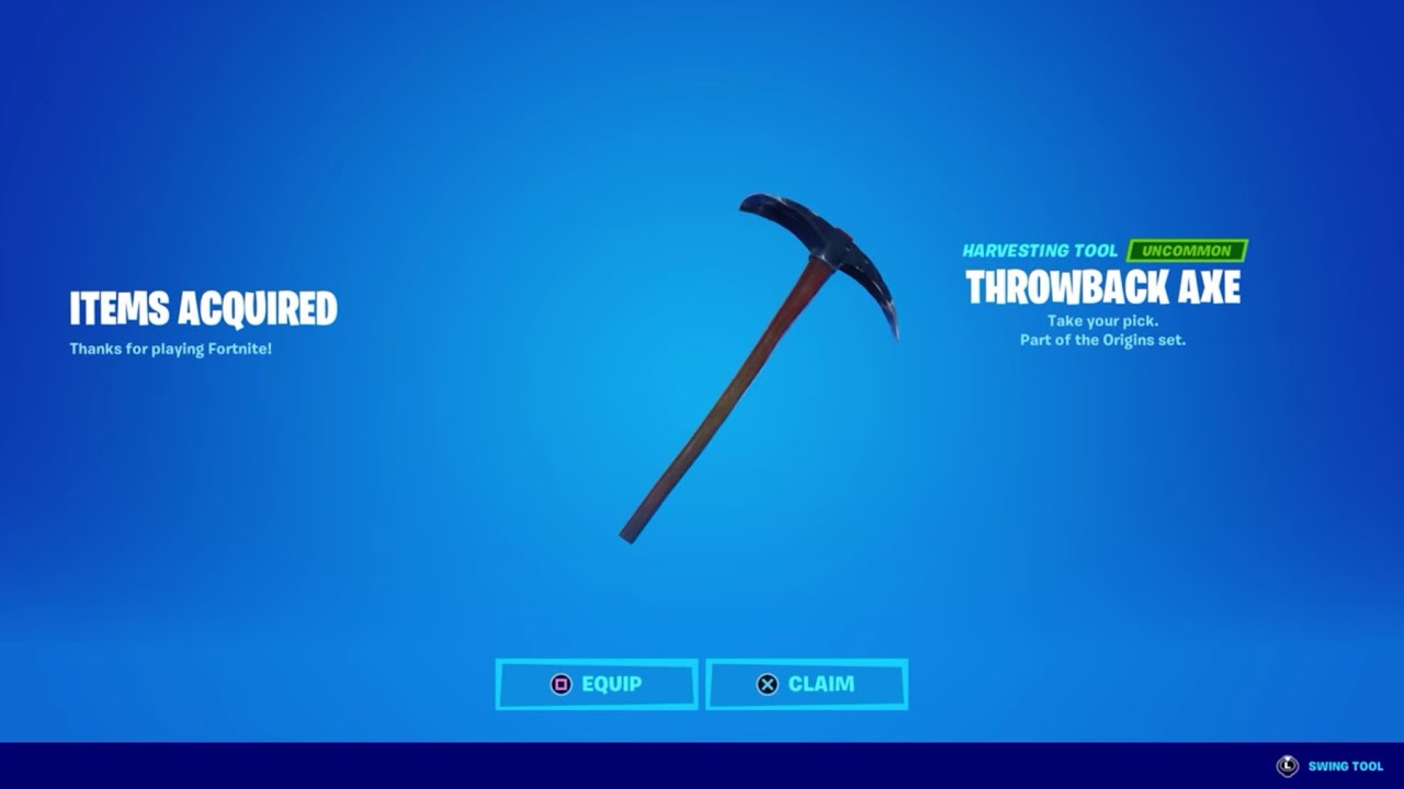 How to get the OG Default pickaxe for free (Mobile, Nintendo, Pc, Xbox ...