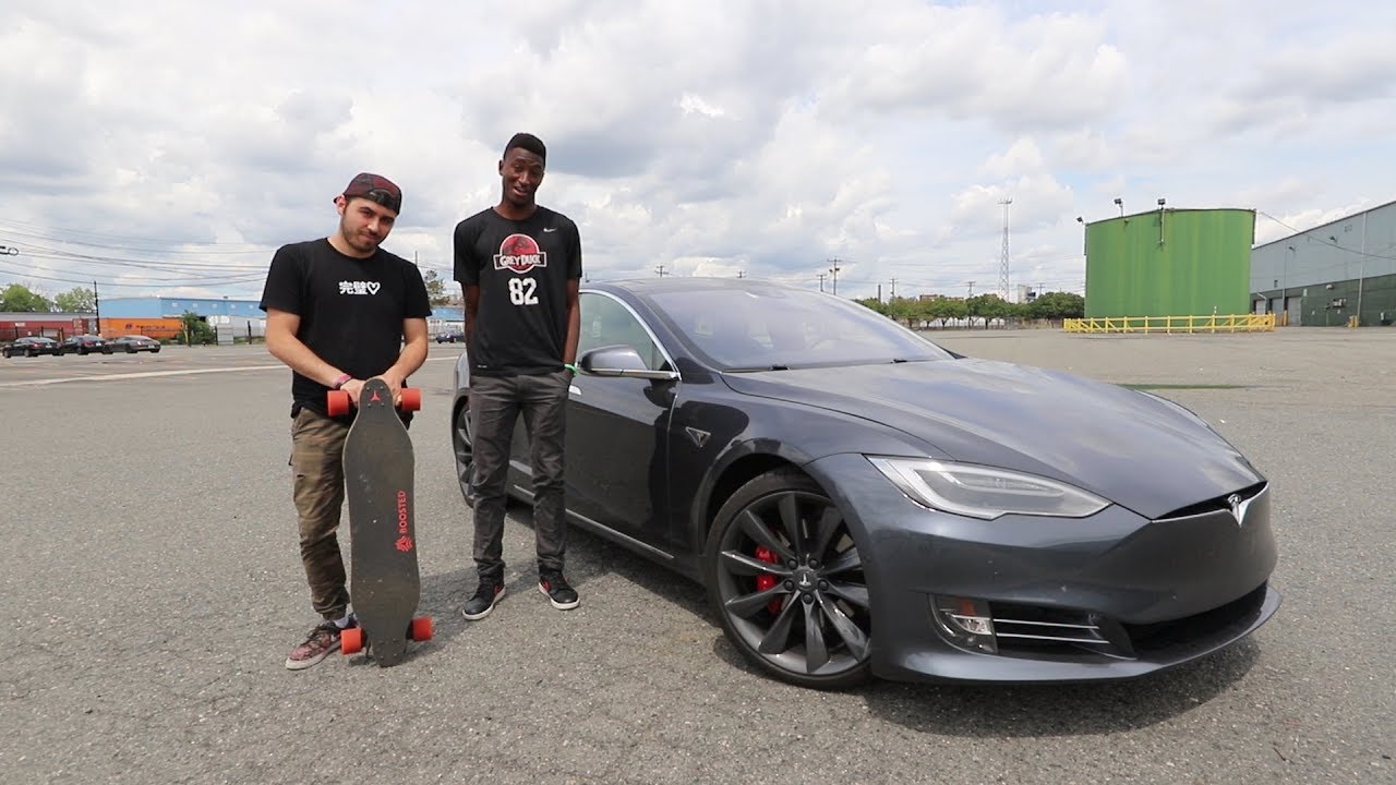 $1,500 Boosted Board vs. $150,000 Tesla - ft. MKBHD! - YouTube