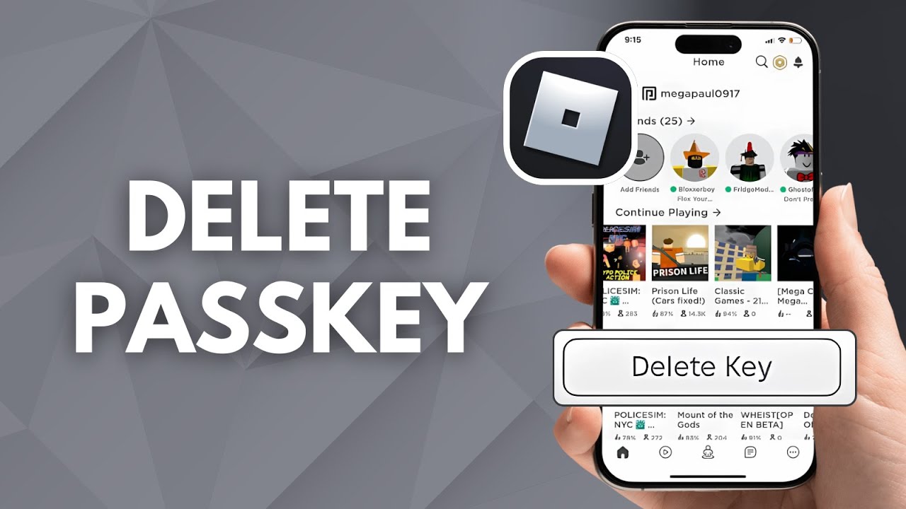 How to Delete Roblox Passkey - Full Guide - YouTube
