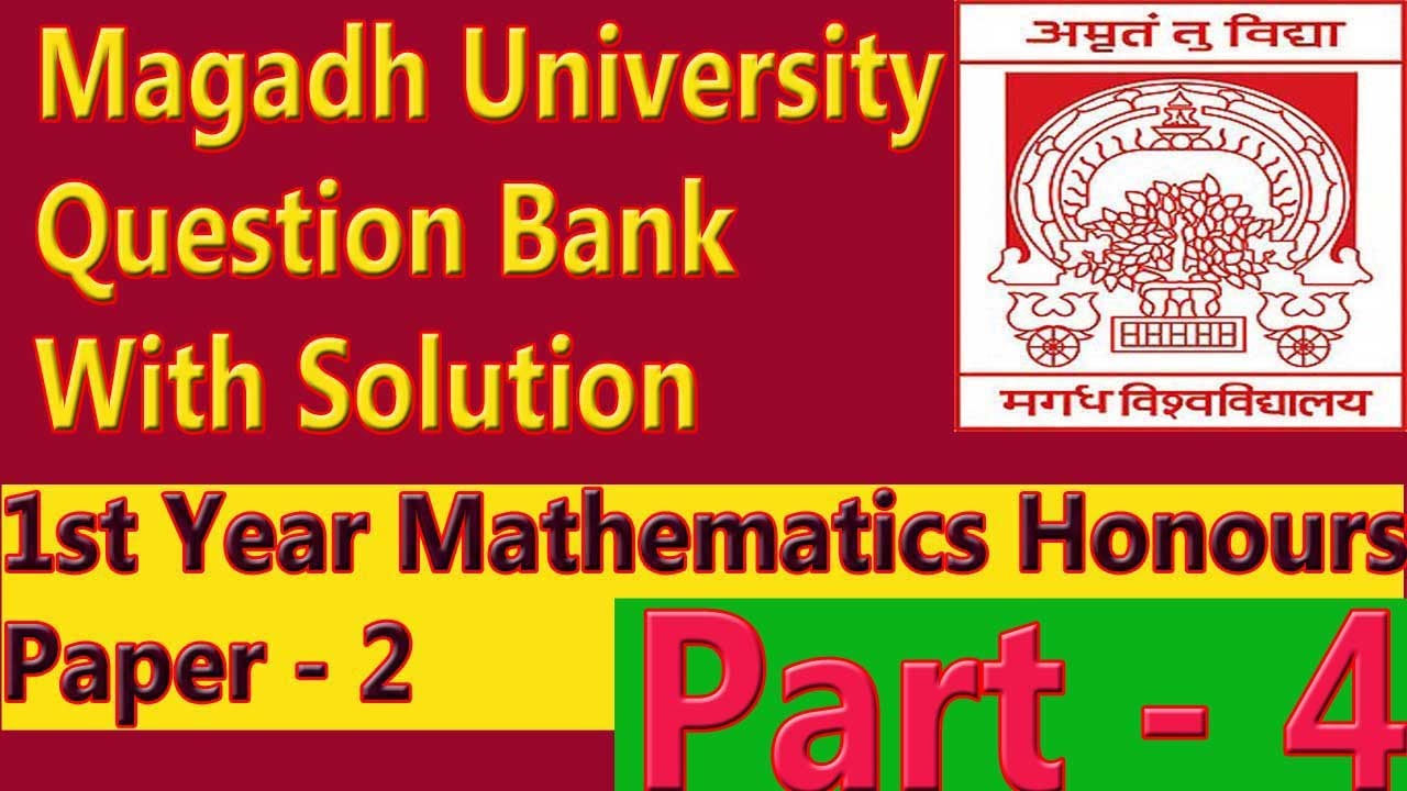 Magadh University previous yer Question Bank with solution | 1st Year ...