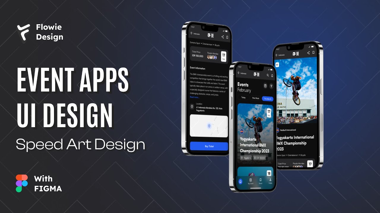 Figma Speed Art Design - Event Apps UI Design 2023 🚀 ⚡️ - YouTube