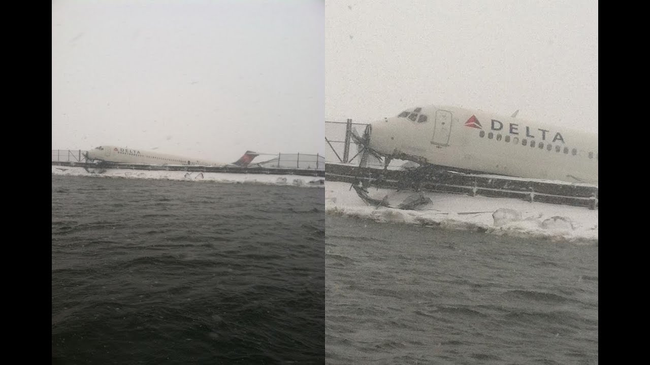 Delta Flight 1086 From Atlanta Skids Off Runway At LaGuardia Airport ...