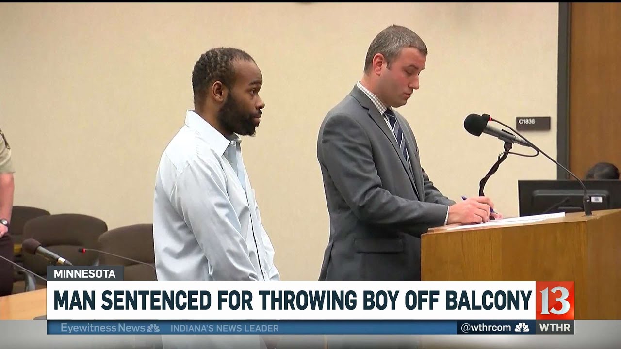 Man sentenced for throwing boy off balcony - YouTube