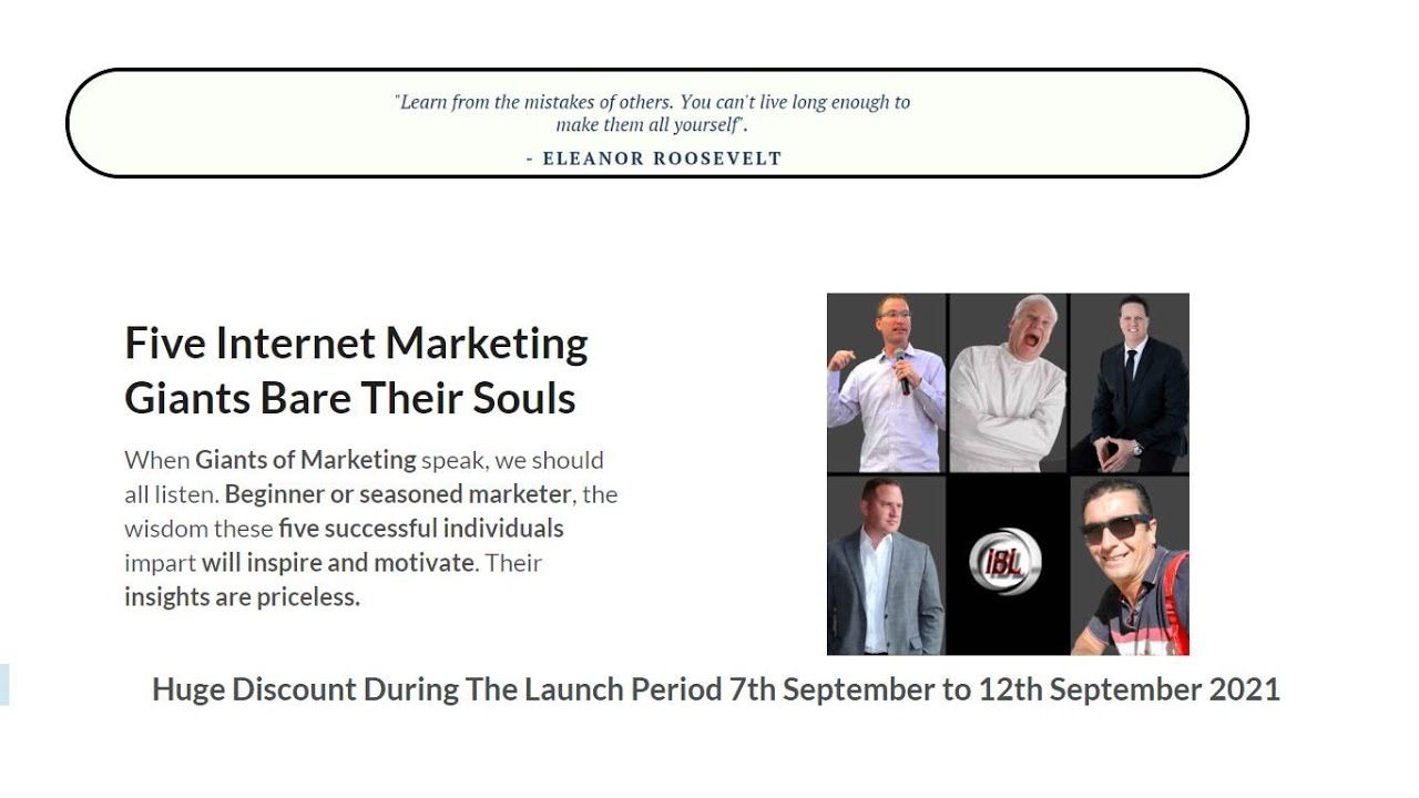 Interview of 5 Gurus of Internet Marketing - YouTube