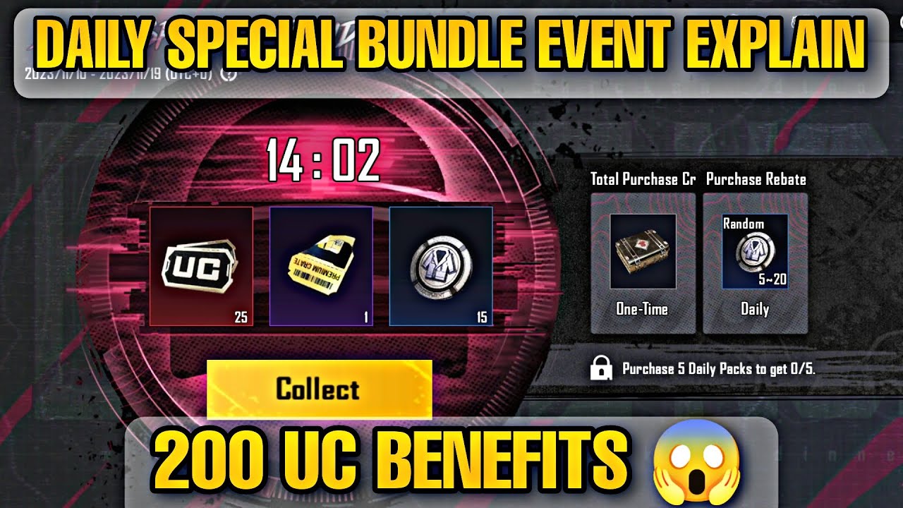 DAILY SPECIAL BUNDLE EVENT PUBG MOBILE | NEW DAILY SPECIAL BUNDLE EVENT ...