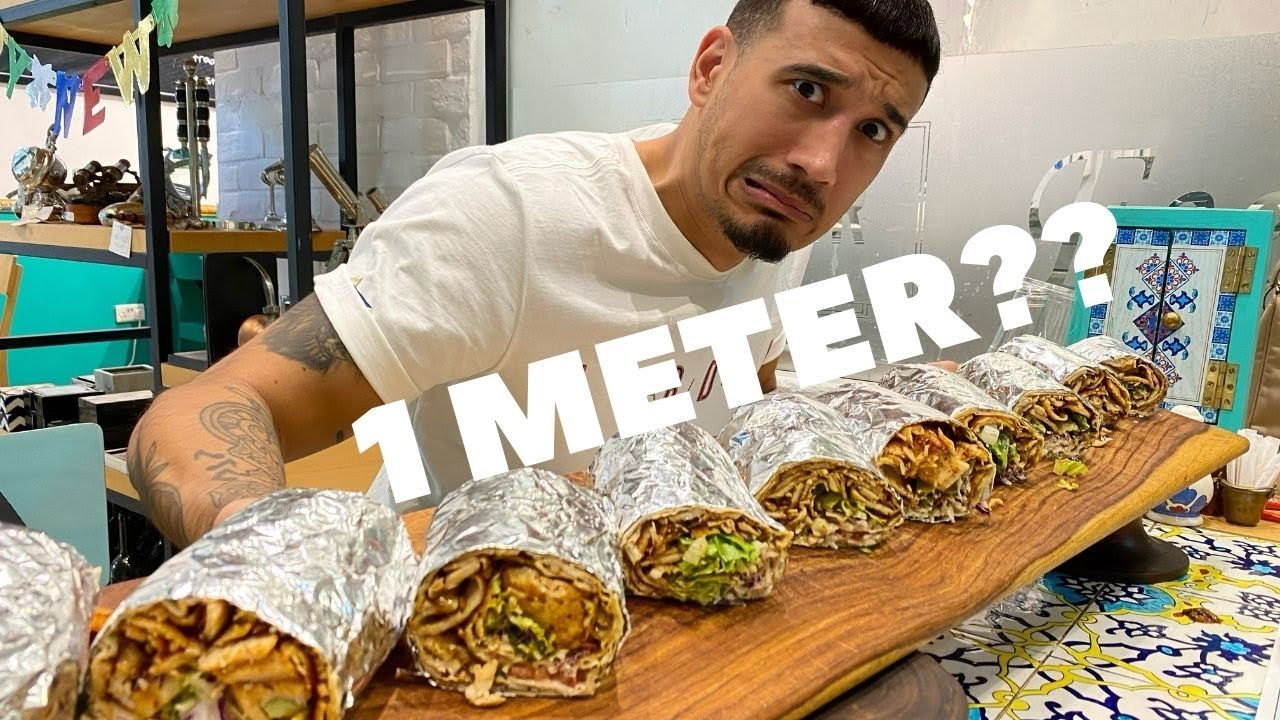 1 METER DÜRÜM CHALLENGE IN DUBAI! - YouTube