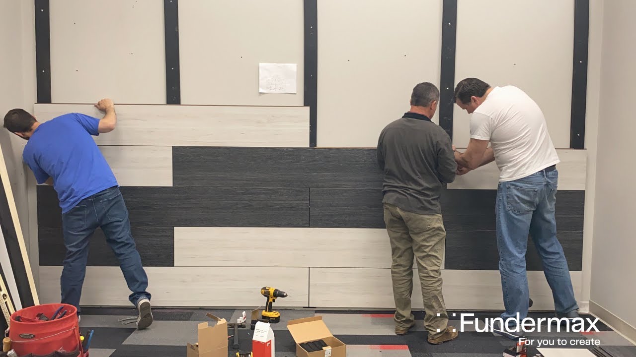 Modulo Installation at Fundermax North America's Showroom - YouTube