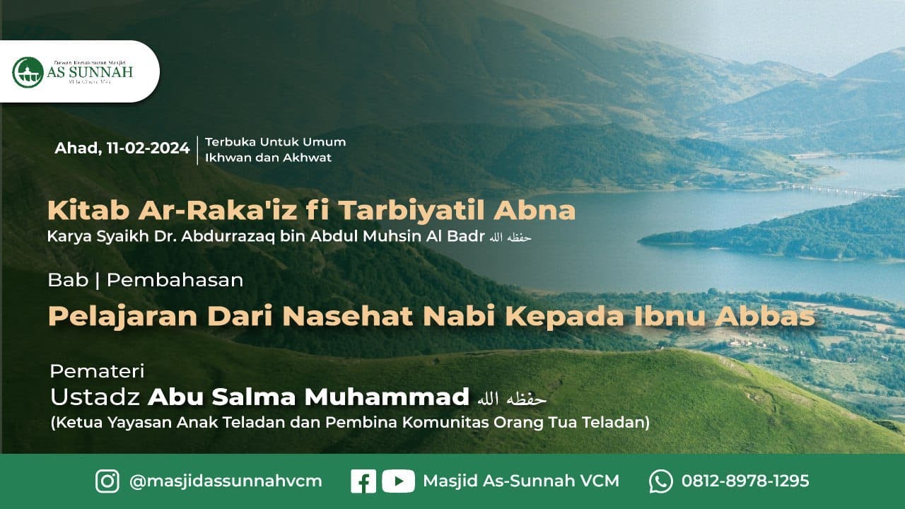 Kajian Parenting-Ar_Rakaiz fi Tarbiyatil Abna (pertemuan 7#)- Ustadz ...