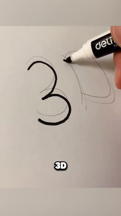 How To Make Realistic 3D Writing! - YouTube