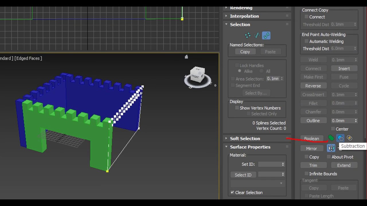 3DS MAX Line modeling - YouTube